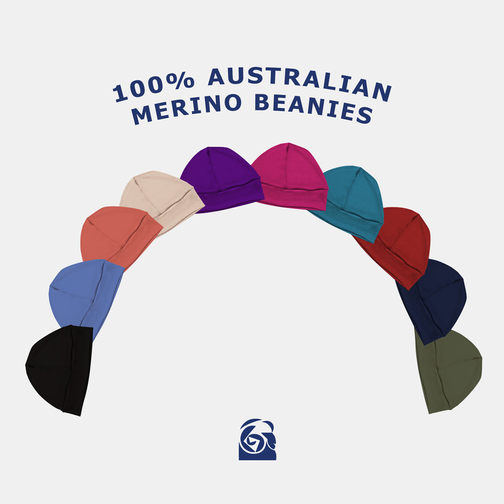 100% Australian Merino Lightweight Beanie